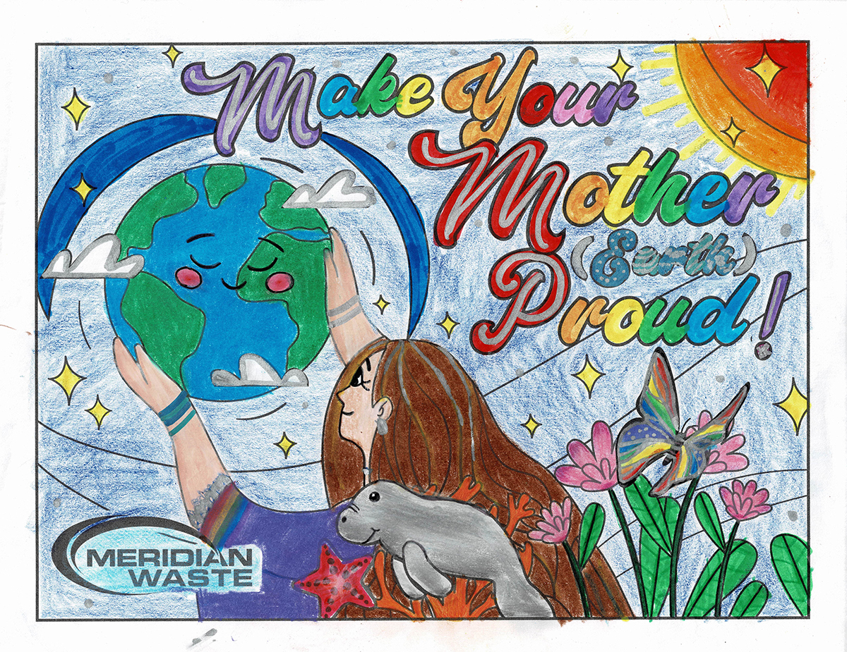 Earth Day Coloring Contest Winners | Meridian Waste