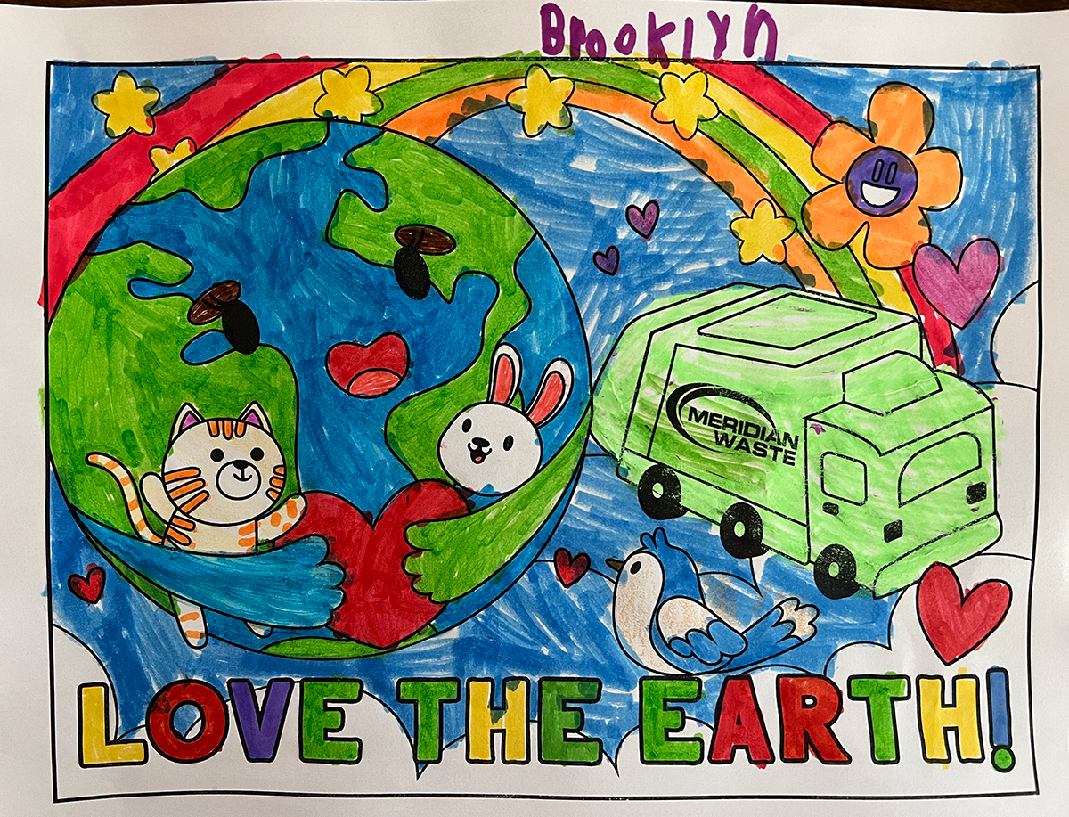 Earth Day Coloring Contest Winners | Meridian Waste