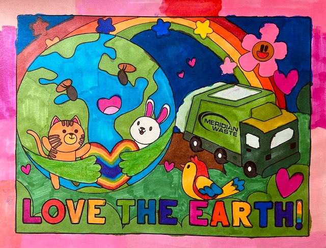 Earth Day Coloring Contest Winners | Meridian Waste