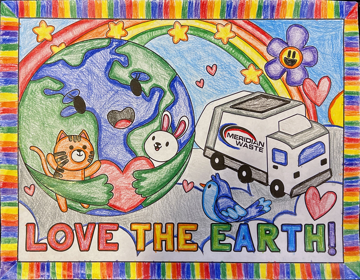 Earth Day Coloring Contest Winners | Meridian Waste
